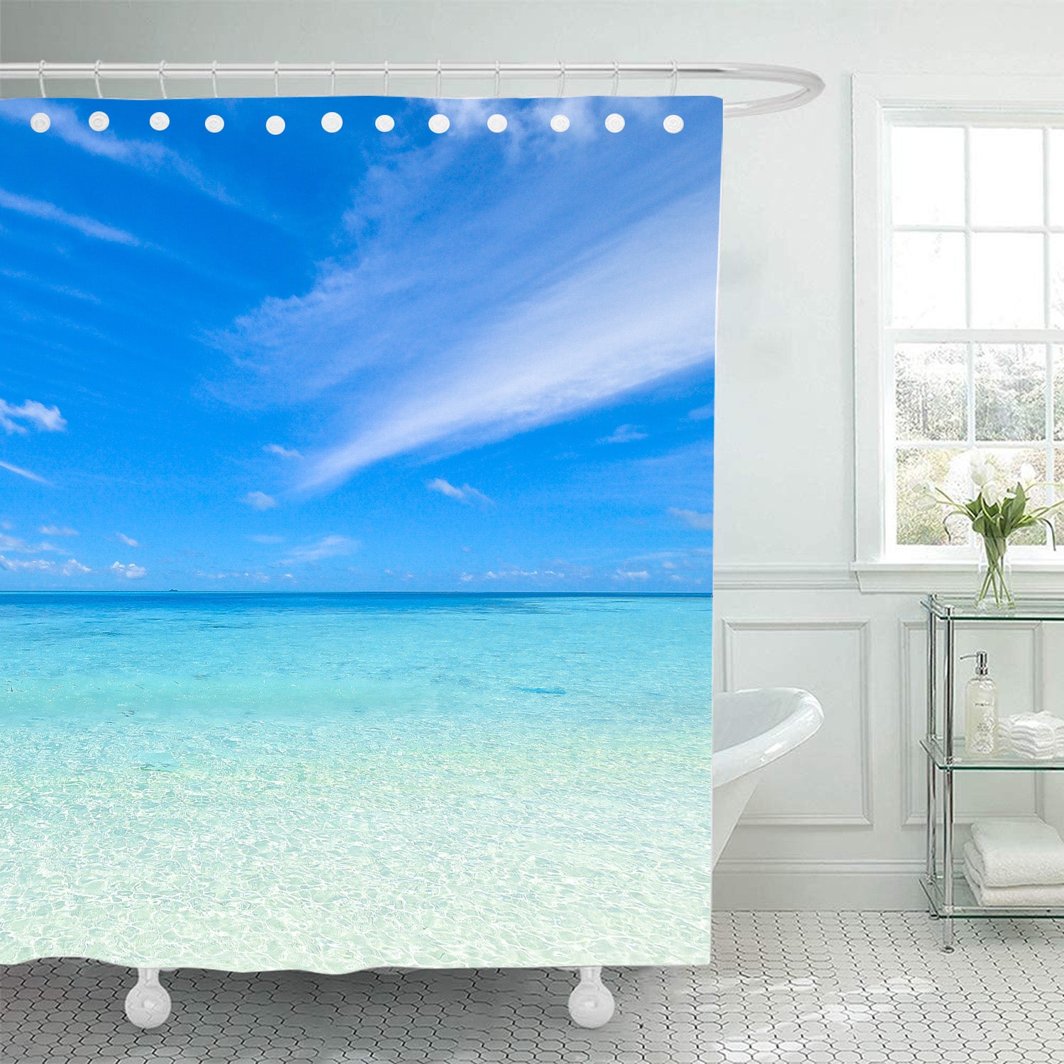 Waterproof Printed Shower Curtains