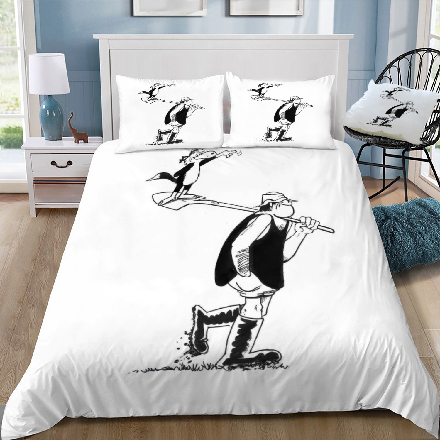 Dog & Wal from Footrot Flats Doona / Duvet Cover and 2 Pillow Slips