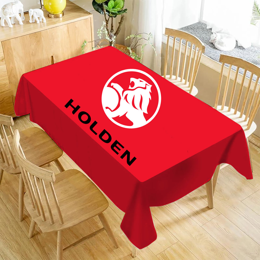 Holden Black & Silver Supercars Racing Rectangle Table Cloth