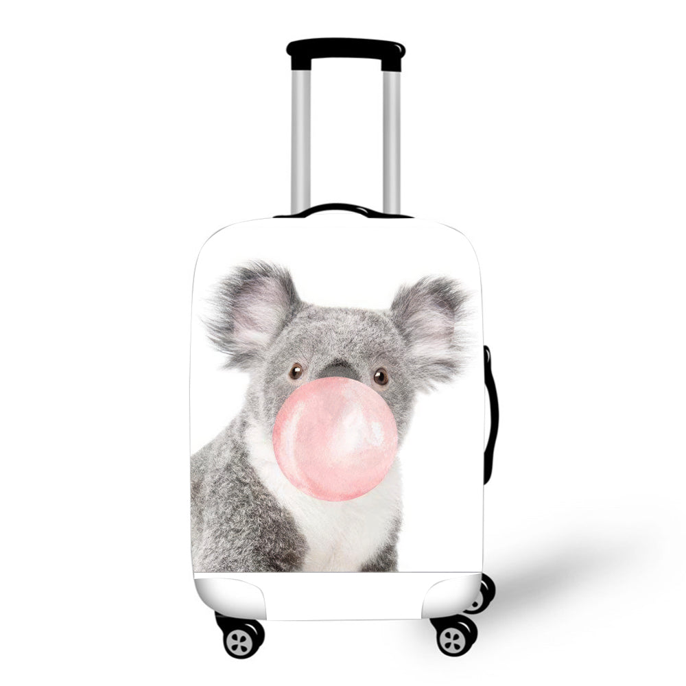 Koala Blowing Bubble Luggage / Suitcase Covers