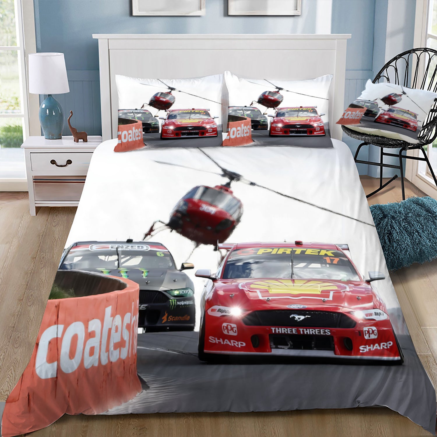 Will Davison Ford Mustang Supercars Doona / Duvet Cover and 2 Pillow S